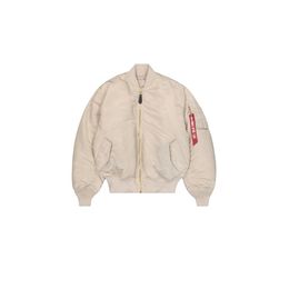 Alpha Industries Jacke 'MA-1 Heritage' Herren Größe XS beige / rot