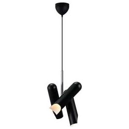 Nordlux Pendelleuchte "Rochelle", schwarz, 3, Ø 7,6cm H: 44cm, 1 Stk., DESIGN FOR THE PEOPLE, Leuchten