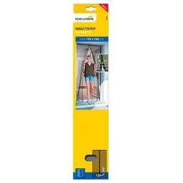 Insektenschutz-Vorhang Schellenberg "Magnetvorhang für Balkontür und Terrassentür", grau (rahmen: grau gewebe: grau), B:120cm H:240cm, Insektenschutzgitter, Fliegengitter ohne bohren, 90 x 210 cm oder 120 x 240 cm, anthrazit