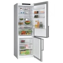 Bosch Kühl-/Gefrierkombination, Energieeffizienz: C (A-G), silber (gebürsteter stahl anti fingerprint), B:70cm H:203cm T:66,7cm, Kühlschränke, VitaFresh XXL Schublade, Super Kühlen, LED-Licht, Perfect Fit