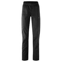 Fahrradhose Gonso "Adventure Pants Softshell Hybrid W", Damen, Gr. 42, Normalgrößen, schwarz, 100% Polyester, Hosen, Damen Radhose, winddichte Softshell-Hose