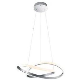 Trio REALITY LEUCHTEN LED Pendelleuchte "Mira", weiß (nickelfarben, weiß), 1, Ø 60cm, Leuchten, Hängeleuchte, Switch Dimmer, Hängeleuchte Pendelleuchte