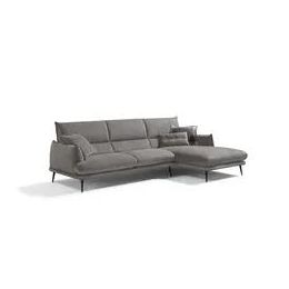 Ecksofa Egoitaliano "FUNNY, hochwertiges und aktuelles Design, bequeme Rückenlehne", grau, B:265cm H:90cm T:225cm, 100% Polyester, Sofas, hochwertiger Sitzkomfort, L-Form