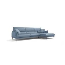 Ecksofa Egoitaliano "FUNNY, hochwertiges und aktuelles Design, bequeme Rückenlehne", blau (himmelblau), B:265cm H:90cm T:225cm, Sofas, hochwertiger Sitzkomfort, L-Form