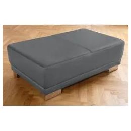 Polsterhocker 3C Candy "Menorca", braun (schlamm), B:130 H:45 T:80, Hocker, Polsterhocker, Bezug Dickleder, passend zum Ecksofa