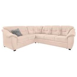 Sit & More Ecksofa SIT & MORE "Savona L-Form, B: 262 cm", beige (natur), B:262cm H:90cm T:212cm, PRIMABELLE-Microfaser (100% Polyester);SOFTLUX/Struktur (Korpus in Kunstleder, Sitz und Rücken in Strukturstoff aus 75% Polyester und 25% Viskose);Kunstleder SOFTLUX;NaturLEDER (echtes Rindsleder), Korpus in Kunstleder SOFTLUX, Sofas, optional Bettfunktion, Federkern, Topseller