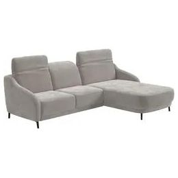 Sit & More Ecksofa SIT & MORE "Blues L-Form", grau (anthrazit), B:271cm H:93cm T:191cm, 100% Polyester, Sofas, wahlweise mit Klapptisch und USB