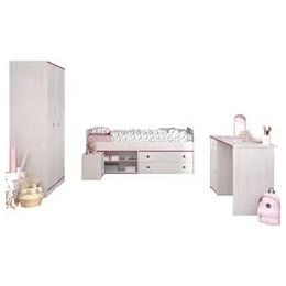 Jugendzimmer-Set Parisot "Smoozy", weiß, B:95cm T:203cm, Schlafzimmermöbel-Sets