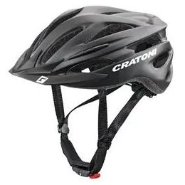Mountainbikehelm Cratoni "MTB-Fahrradhelm Pacer" Gr. 54, schwarz (schwarz matt), Helme, 54/58 Kopfumfang: 54cm - 58cm