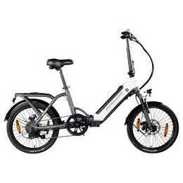 Zündapp E-Bike ZÜNDAPP "ZT20R" Gr. 35, grau, Elektrofahrräder, 35cm, 20 Zoll (50,80cm), Pedelec, Elektrofahrrad für Damen u. Herren