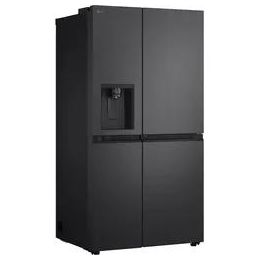 LG Side-by-Side "GSJC41EPPE", Energieeffizienz: E (A-G), silber (essence matte schwarz), B:91,3cm H:179cm T:73,5cm, Kühlschränke, Topseller