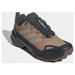 Wanderschuh Adidas TERREX "TERREX SKYCHASER AX5 GORE-TEX E", Gr. 46, cardboard, blanch cargo, semi impact orange, Synthetik, Textil, Schuhe, wasserdicht
