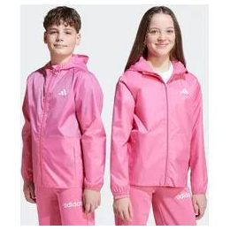Regenjacke Adidas SPORTSWEAR "J RAIN JKT", Kinder, Gr. 176, pink (pink fusion), Obermaterial: 100% Polyester, normal, Jacken