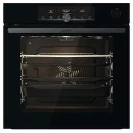 Gorenje Backofen "BPSA 6747", Energieeffizienz: A+ (A+++-D), schwarz, B:59,5cm H:59,5cm T:56,4cm, Backöfen, Pyrolyse, 2fach Teleskopauszug, Wassertank für Dampf, AirFry-Funktion