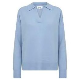 Strickpullover Levete Room "Levete Room Sweater LR-ELOISE", Damen, Gr. XL, l699, marlin blau, Obermaterial: 100% Kaschmir, Pullover