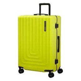 Hartschalen-Trolley Samsonite "FOCUS, verschiedene Gr&ouml;&szlig;en und Farben", Gr. B/H/T: 51cm x 75cm x 29cm 91 l, metallic lime, Polycarbonat, Koffer, mit festen Trennw&auml;nden und Rei&szlig;verschlusstaschen