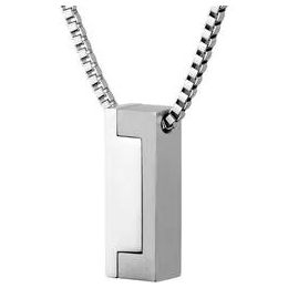 Kette mit Anhänger BOSS "CANDOR JEWELRY", edelstahlfarben, Halsketten, Damen, Edelstahl, L: 70 B: 2mm, B:2mm