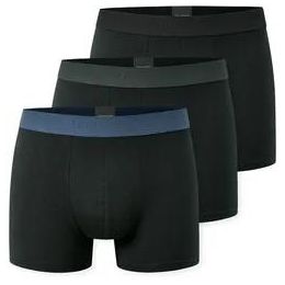 Boxershorts Schiesser "95/5 Multipacks", Herren, Gr. 7, 909, sonstiges, Single Jersey, Obermaterial: 95% Baumwolle, 5% Elasthan, k&ouml;rpernah, Unterhosen, ohne Eingriff, Logobund, kurzes Bein