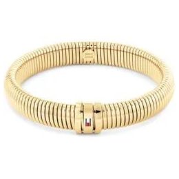 Armband Tommy Hilfiger "STRETCH BRACELETS", gelbgoldfarben, blau, weiß, rot, Armbänder, Damen, 16,5cm, Edelstahl
