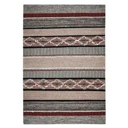Teppich Pad "Nova", rot, B:200cm H:5mm L:300cm, Baumwolle, Wolle, Teppiche, handgewebt, reine Wolle, Wohnzimmer