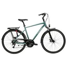 Trekkingrad KROSS "Trans 3.0" Gr. 58, grün (grün, schwarz), Fahrräder, 58cm, 28 Zoll (71,12cm) hinten: 28 Zoll (71,12cm)
