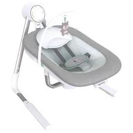 Babywippe Ingenuity "AnyWay Sway Dual-Direction Portable Swing – Ray", Baby, grau, Kunststoff, Metall, Babywippen, mit Sound-Effekt