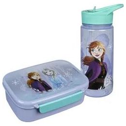 Lunchbox Scooli "Brotzeitdose & Trinkflasche, Frozen", Kinder, bunt (frozen), Lebensmittelaufbewahrungsbehälter, mit Trinkflasche