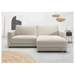 Ecksofa Home Affaire "Ecksofa Jiro, L-Form, große Sitztiefe, Breite 226 cm", taupe, B:226cm H:85cm T:190cm, 100% Polyester, Sofas, lose Sitz- & Rückenkissen, weicher Polsteraufbau, komfortabel & modern
