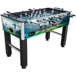 NABO Kickertisch, Mehrfarbig, 136.5x86x65 cm, Kantenschutz, Torz&auml;hler manuell, seitlicher Balleinwurf, Freizeit, Sport & Fitness, Spieltische