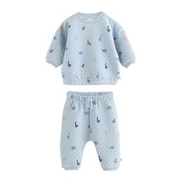 next Set Jungen Gr&ouml;&szlig;e 68 blau / hellblau / braun / puder