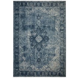 Vielseitiger Vintage Teppich "Coquet Tara". Farbe: Blau, 120x170 cm KADIMA DESIGN