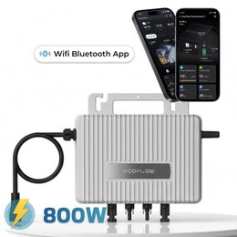 ECOFLOW Mikro-Wechselrichter 800 W EFStreamMI800W f&uuml;r Balkonkraftwerk, IP67 wetterfest, Plug-&-Play Installation, 2 MPPT, Bluetooth & WIFI, Micro Inverter