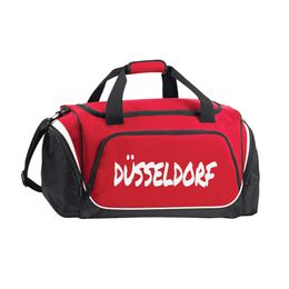 multifanshop Sporttasche - D&uuml;sseldorf - Textmarker - Druck wei&szlig; - Tasche