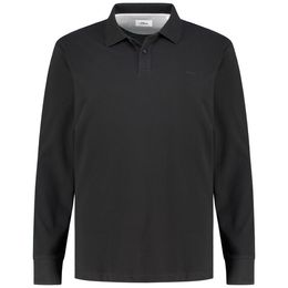 Große Größen s.Oliver Basic-Poloshirt Farbe schwarz Größe: 4XL