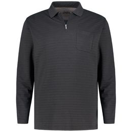 Gro&szlig;e Gr&ouml;&szlig;en Hajo Basic-Poloshirt Farbe schwarz Gr&ouml;&szlig;e: 3XL