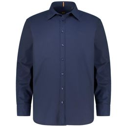Große Größen BOSS Freizeithemd aus Baumwolle Farbe dunkelblau Größe: 4XL