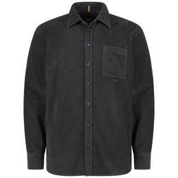 Große Größen BOSS Cordhemd Farbe schwarz Größe: 4XL