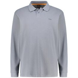 Große Größen BOSS Poloshirt mit Elasthan Farbe grau Größe: 4XL
