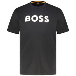 Gro&szlig;e Gr&ouml;&szlig;en BOSS T-Shirt mit Label-Print Farbe schwarz Gr&ouml;&szlig;e: 5XL