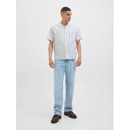 Jack & Jones Premium Hemd 'JPRCCMONTANA DOBBY' Herren Gr&ouml;&szlig;e M nachtblau / royalblau / wei&szlig;