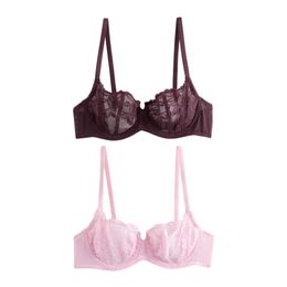 next BH Damen Gr&ouml;&szlig;e 75 pink / bordeaux / weinrot