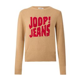 JOOP! Jeans Pullover 'Kali' Damen Gr&ouml;&szlig;e L camel / blutrot