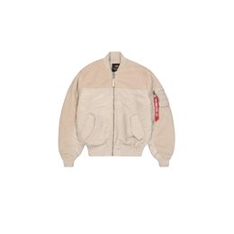 Alpha Industries Jacke Herren Gr&ouml;&szlig;e S beige / dunkelgrau / orange