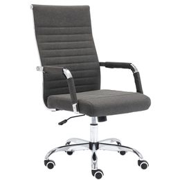 Bürostuhl HLO-CP17 Stoff ~ dunkelgrau