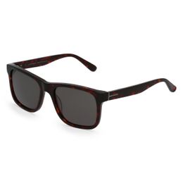 Fielmann LN 008 SUN CL | Herren-Sonnenbrille | Fassung: Vollrand, Quadratisch, Blockacetat, Havanna | Glasfarbe: Grau