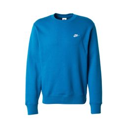 Nike Sportswear Sweatshirt 'CLUB' Herren Gr&ouml;&szlig;e XS azur / wei&szlig;
