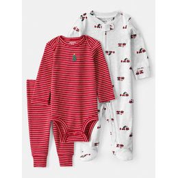 Carter's carter's 3tlg. Outfit in Rot/ Grau - 63% | Gr&ouml;&szlig;e 62 | Baby-bodys