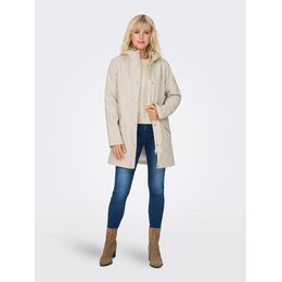 Only Regenjacke "ONLSALLY" in Creme - 28% | Gr&ouml;&szlig;e L | Damen-outdoorjacken