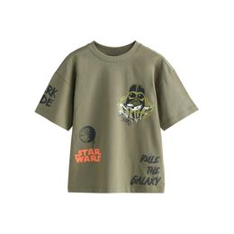 next T-Shirt Jungen Gr&ouml;&szlig;e 170 khaki / orange / schwarz / wei&szlig;