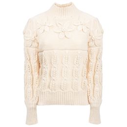 Influencer Pullover Damen Gr&ouml;&szlig;e L creme